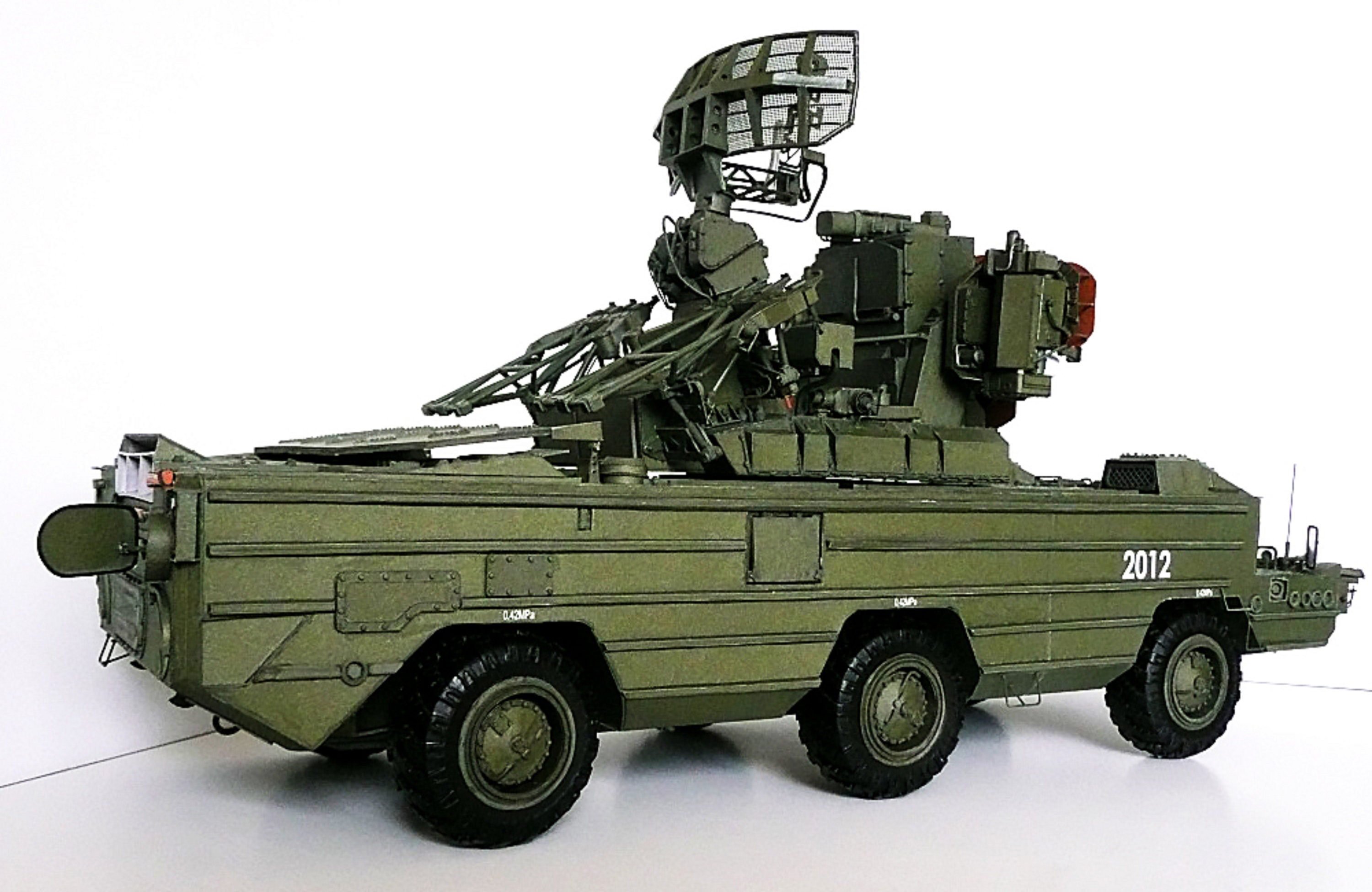 Paper Model Kit Papercraft 3d Model Kit for Adults Model Car Kit SA-8 ...