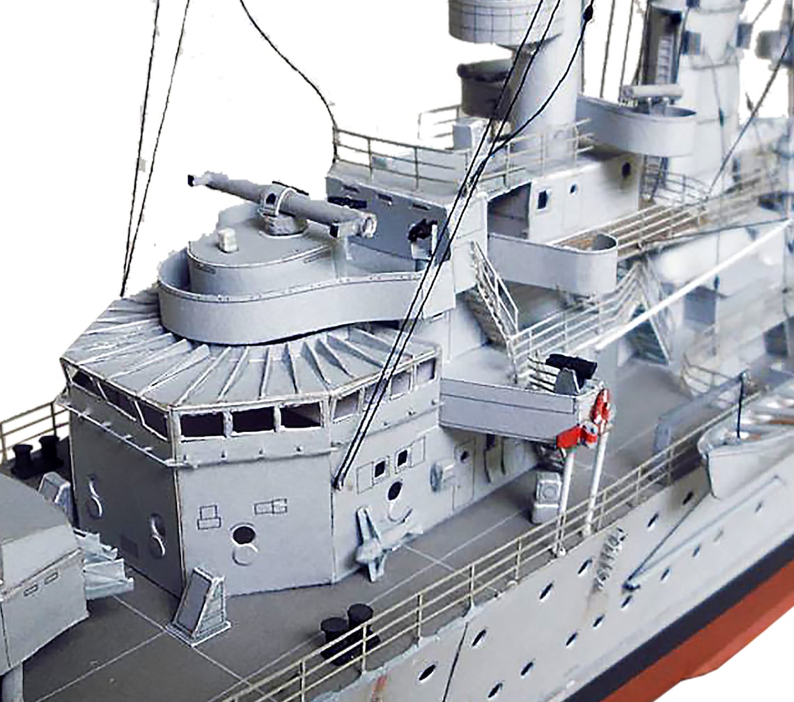 Model Ship Kit Paper Model Warships Papercraft 3d Ship Paper Model ...