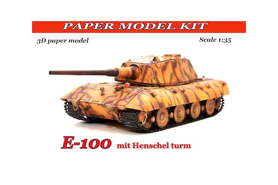 Model Tank Paper Model Kit Papercraft 3d Paper Model Plans - Etsy