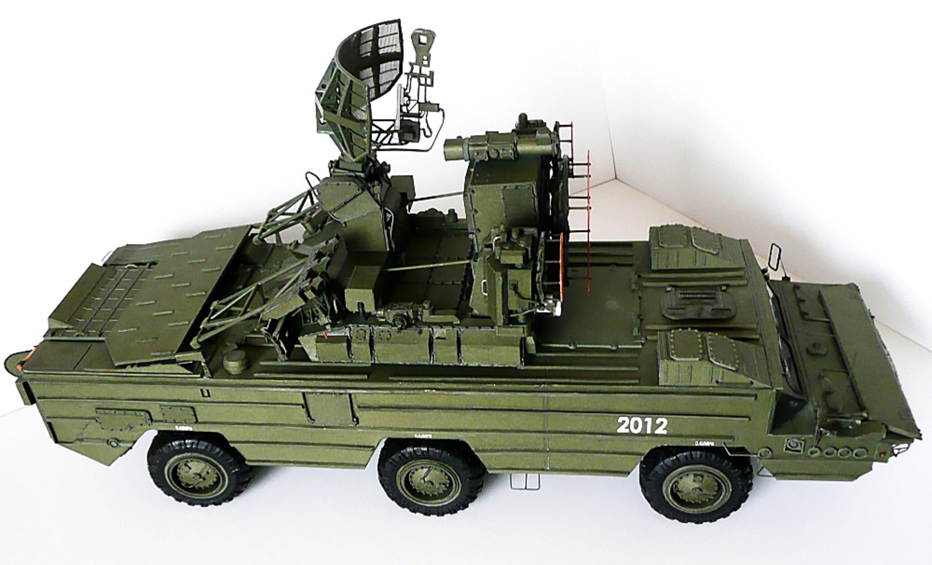 Paper Model Kit Papercraft 3d Model Kit for Adults Model Car Kit SA-8 ...