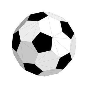 Paper Model Soccer Ball Papercraft 3d Ball Paper Model Pdf Paper Model ...
