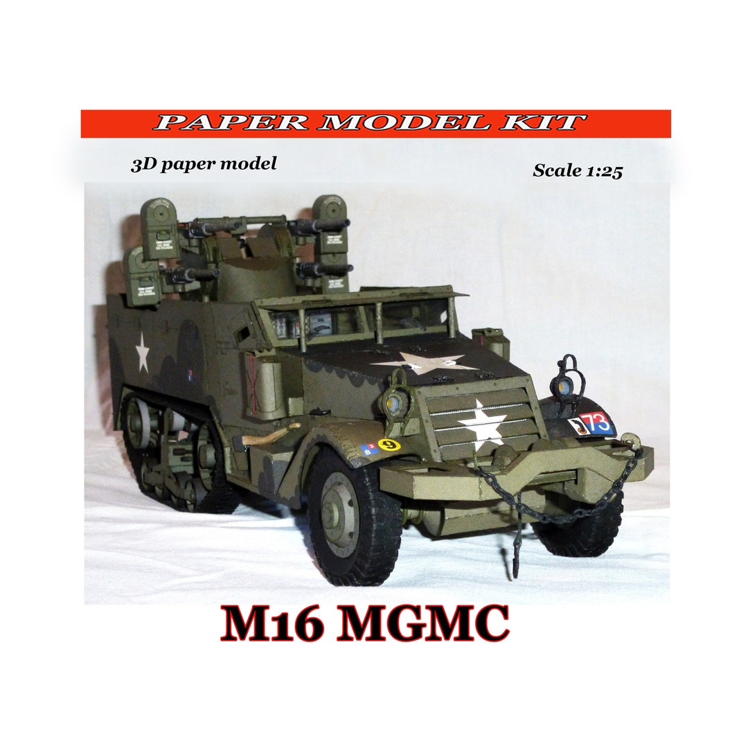 Paper Model Kit Papercraft 3d Paper Model Car Military Vehicle Car ...