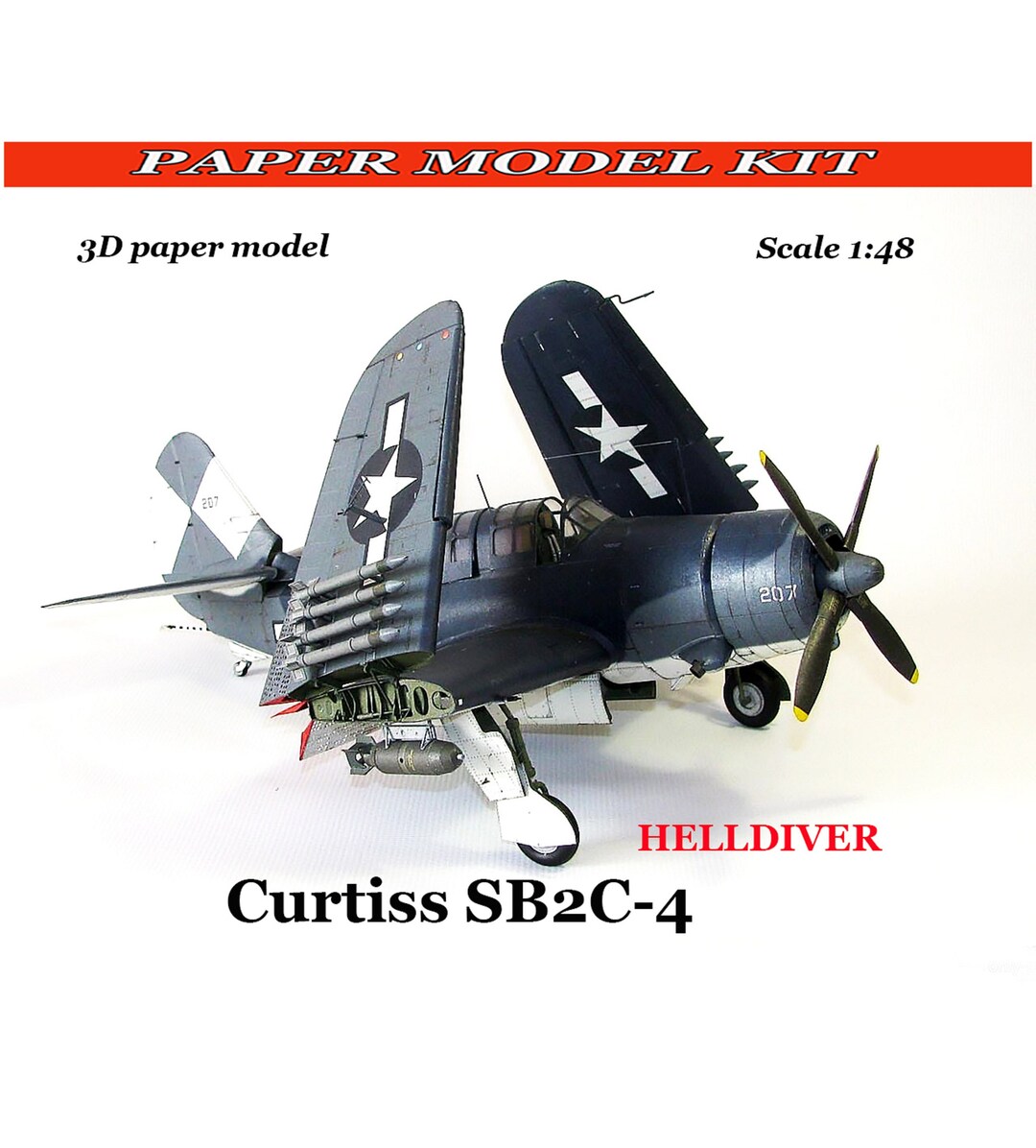 Paper Model Airplan Papercraft 3d Pdf Paper Model Kit Airplane Kit ...