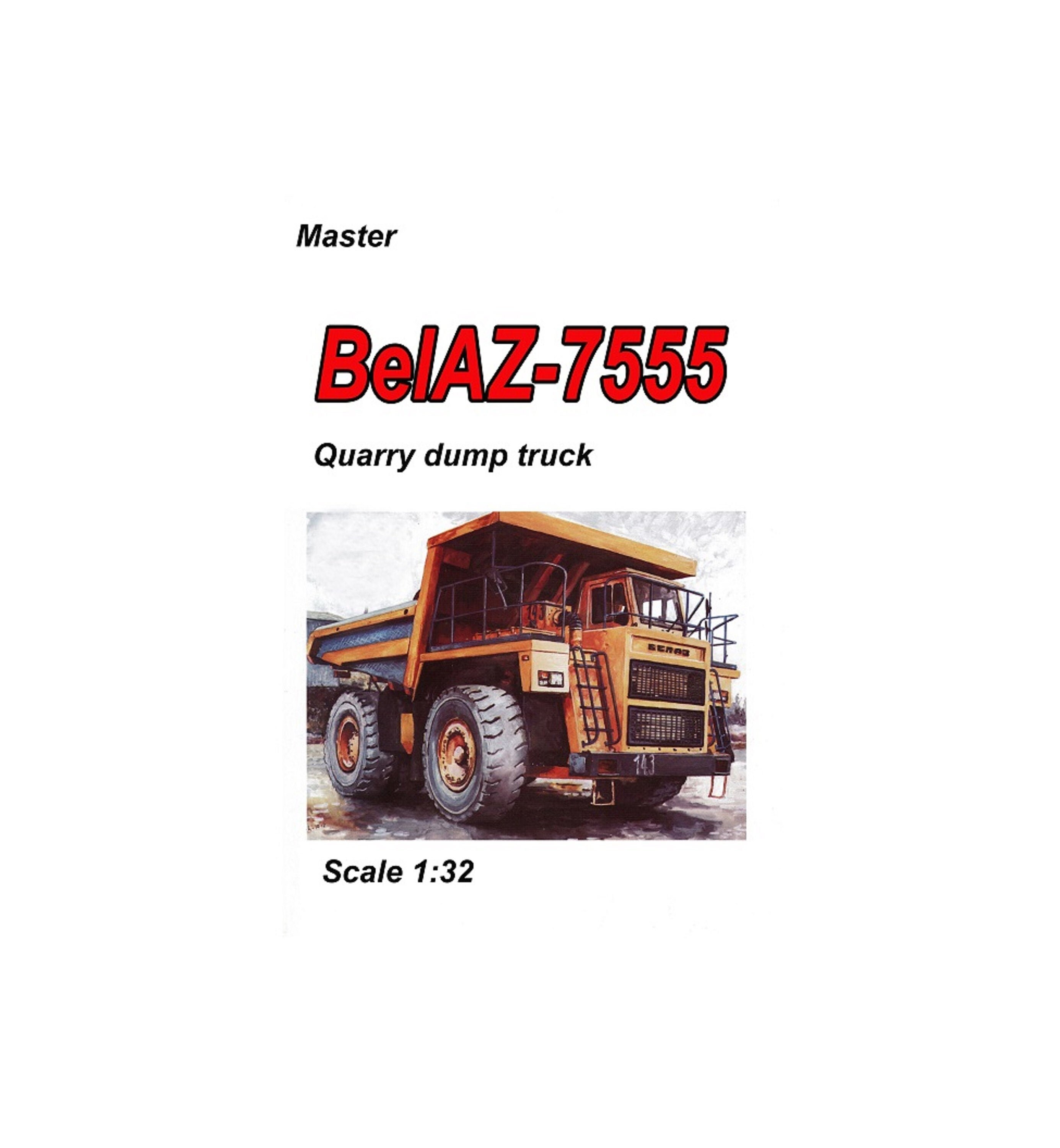 Model Dump Truck Paper Model Kit Belaz Papercraft 3D Paper Craft Model ...