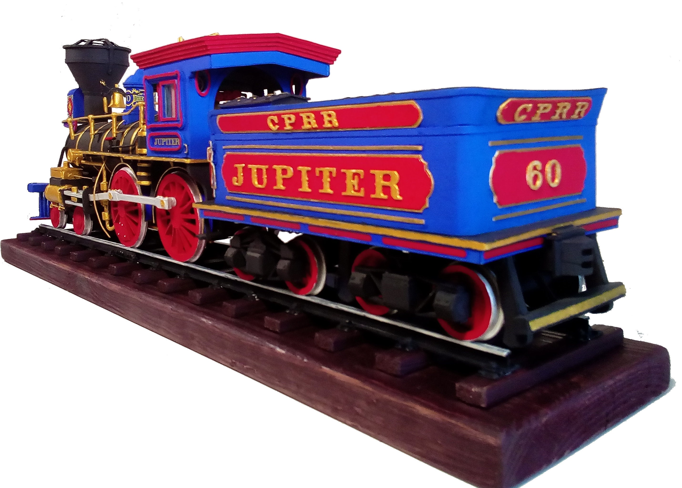 Train Model Kit Paper Model Kit Central Pacific Jupiter Papercraft 3D ...