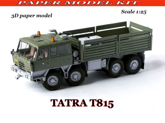 Paper Model Car Model Truck Paper Model Pdf Papercraft 3D - Etsy