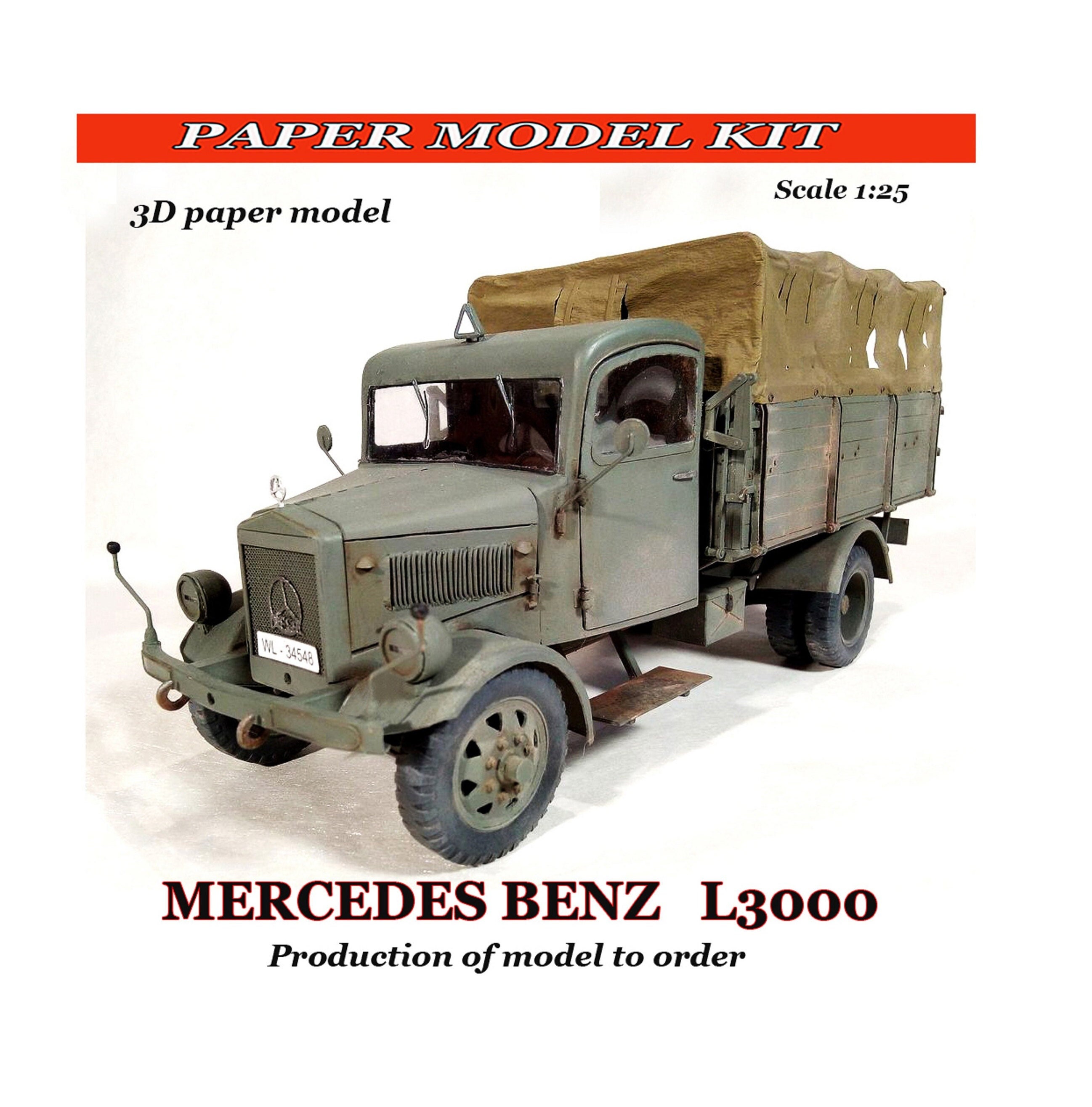 Model Car Kit Paper Model Car Paper Model Kit Papercraft 3d Car Model ...