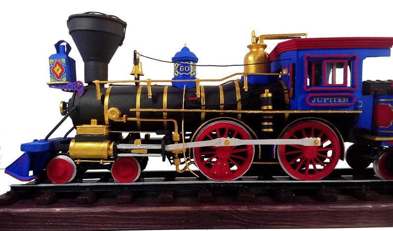 Train Model Kit Paper Model Train Papercraft 3D Central Pacific Jupiter ...
