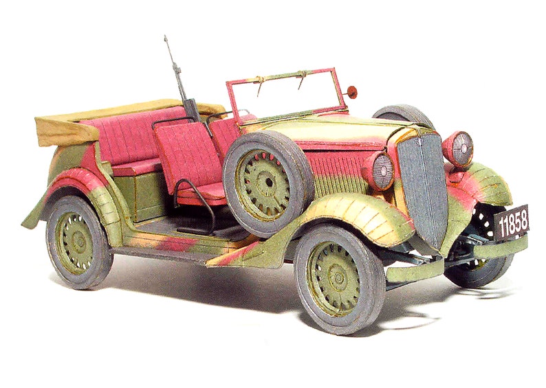 Paper Model Kit Papercraft 3d Paper Model Car Car Model Kits Handmade ...