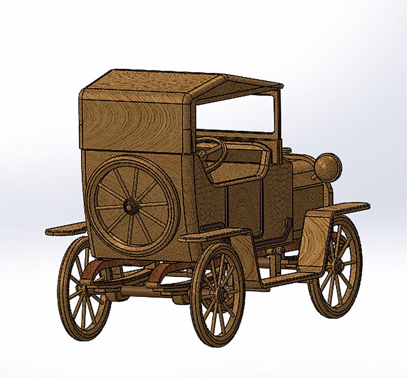 Wooden Model Kit Wooden Toys Plans Model Kit for Adults Retro Car ...