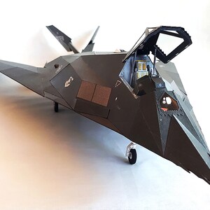 Paper Model Airplan F-117A Nighthawk Paper Model Kit: 3D Papercraft ...