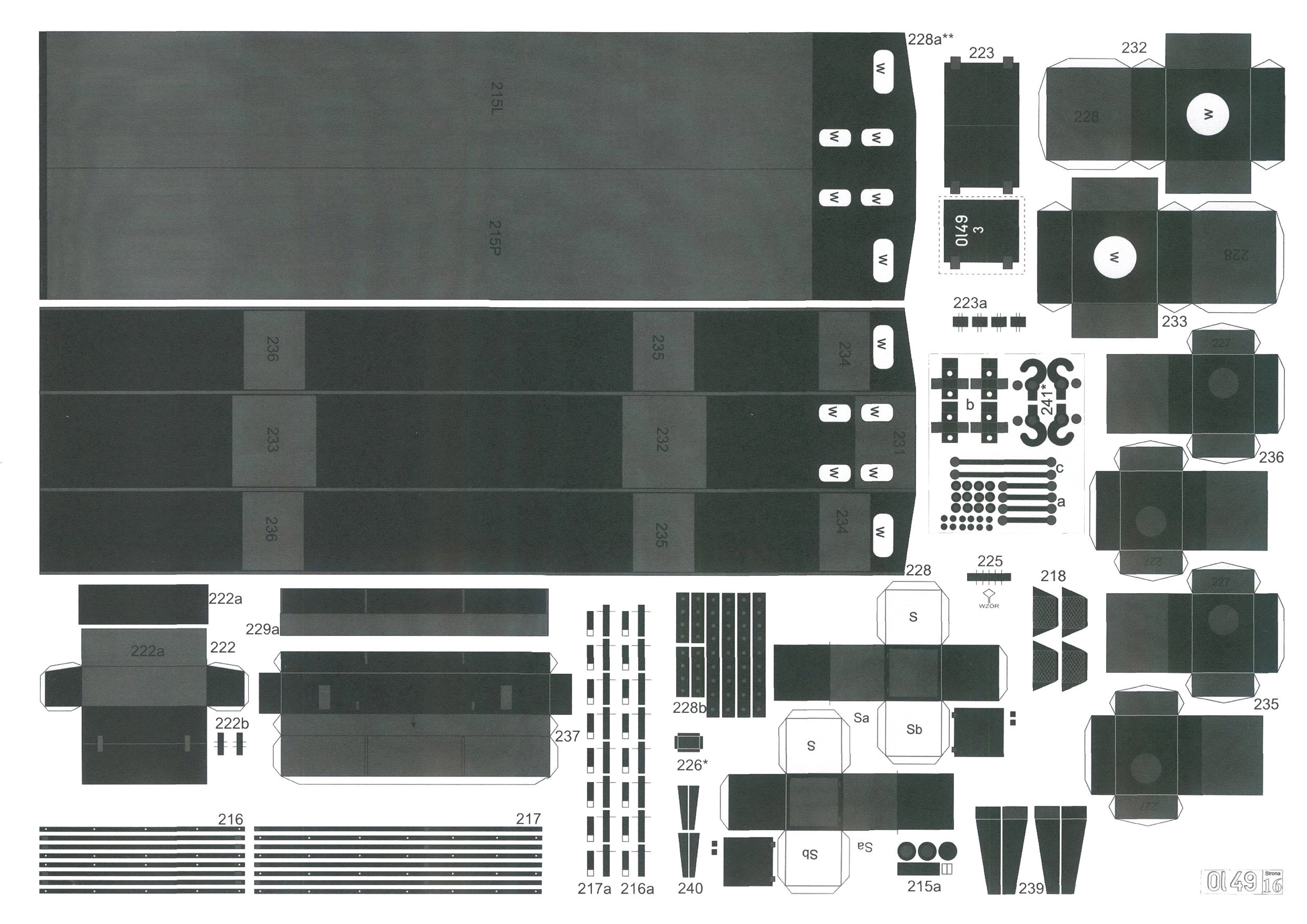 Paper Model Train Model Kit Papercraft 3D Train OL-49 Printable Diy How ...