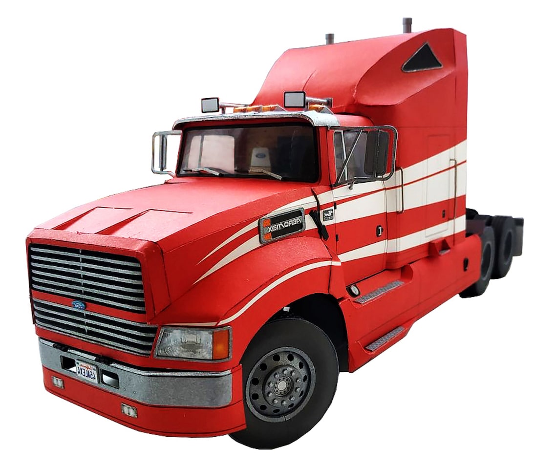 Model Truck Kit Papercraft 3D Paper Truck Model Scale Model Car Paper ...