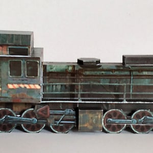 Ho Scale Trains Model Trains Ho Trains Papercraft 3D Paper Model Train ...