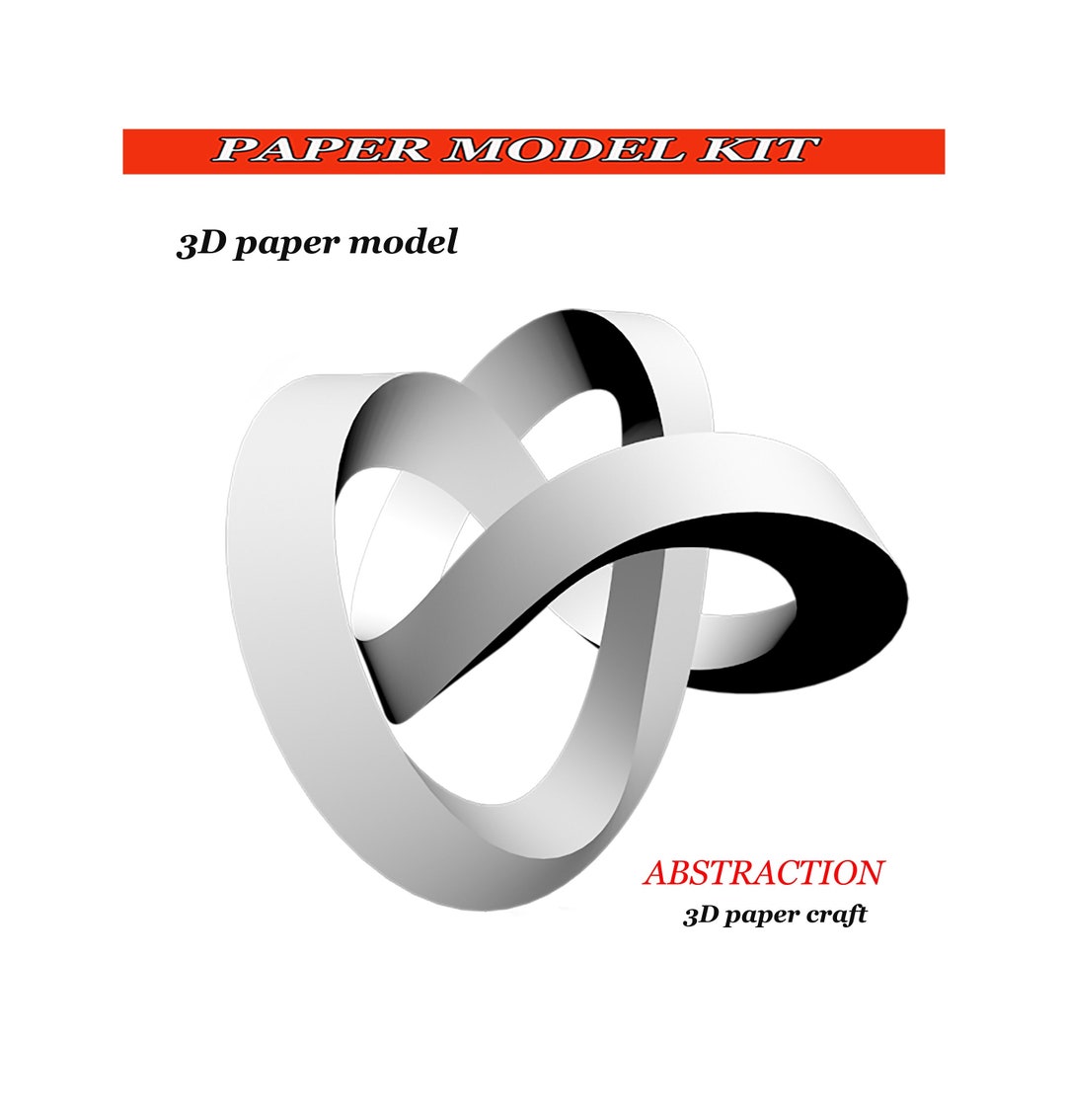 Buy Paper Model Kit Papercraft 3d Abstract 3D Paper Model Kit: DIY ...