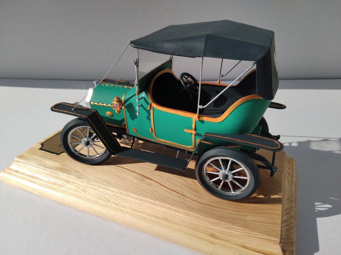 Paper Model Car Paper Model Kit Papercraft 3d Car Model Kits Handmade ...