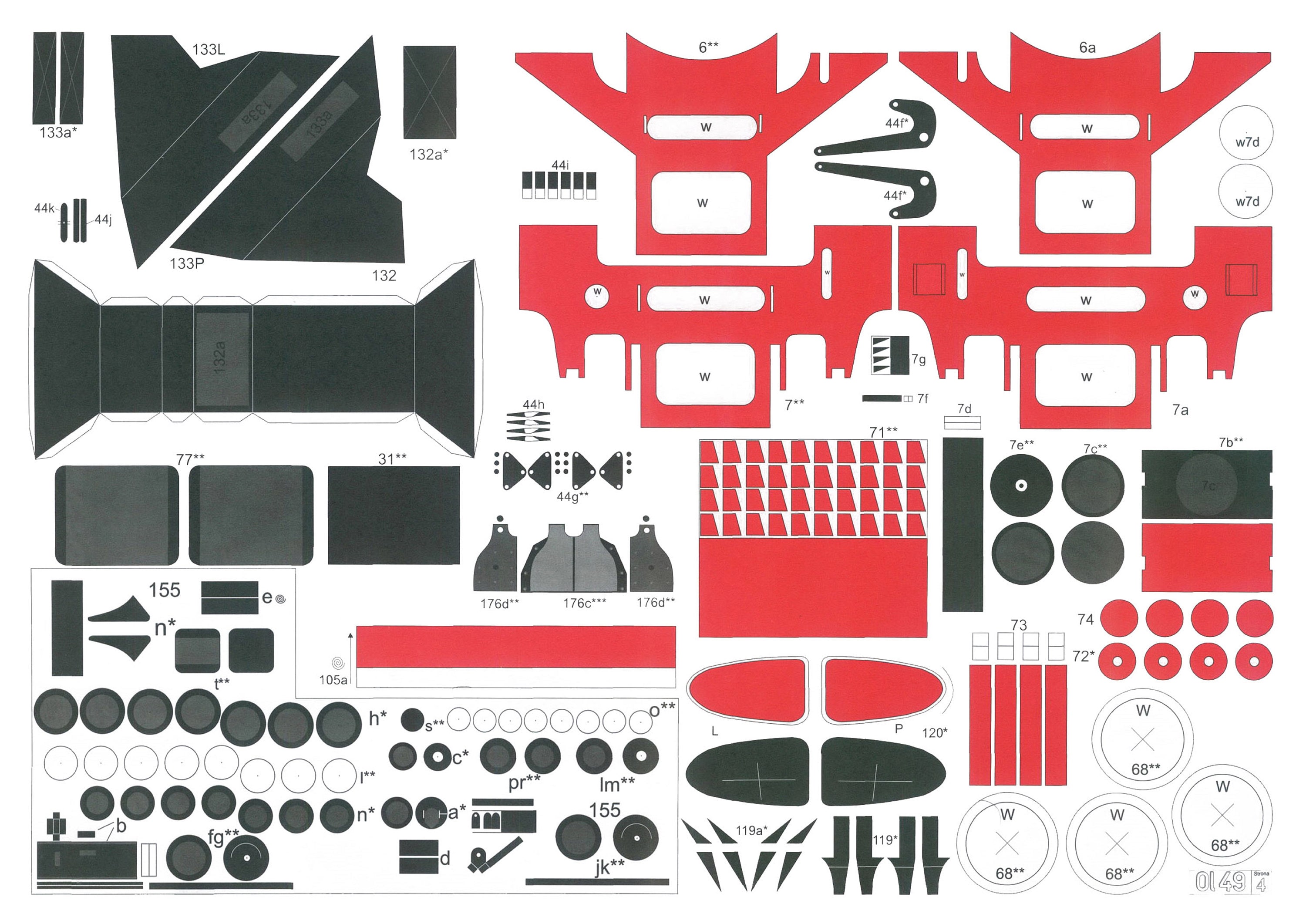 Paper Model Train Model Kit Papercraft 3D Train OL-49 Printable Diy How ...