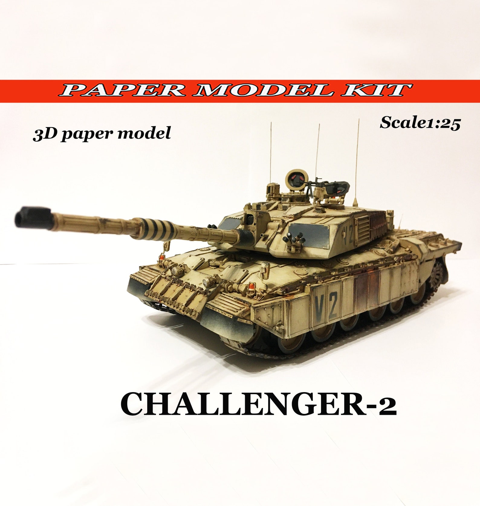 Model Kit Tank Scale Model Kit Papercraft 3d Paper Model Kit Tank Model ...