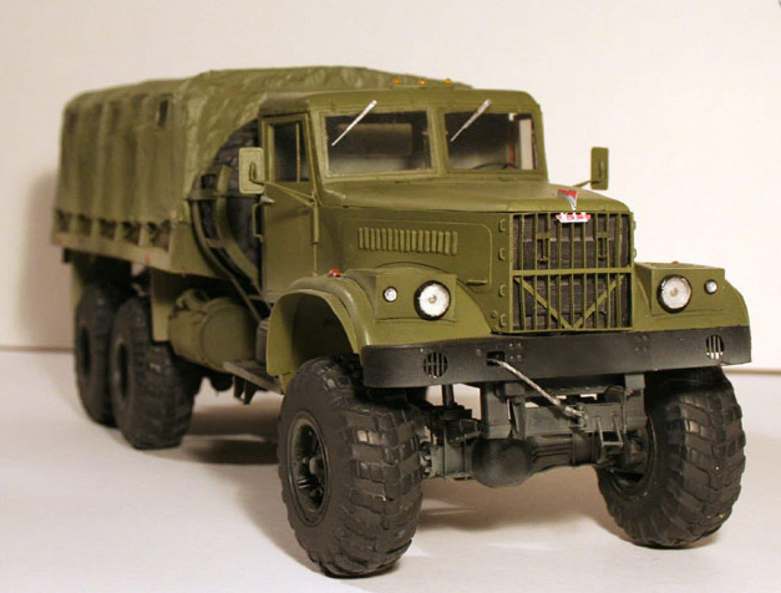 Paper Truck Model Paper Model Kit KRAZ Papercraft 3D Printable Diy How ...