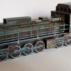 Ho Scale Trains Model Trains Ho Trains Papercraft 3D Paper Model Train ...