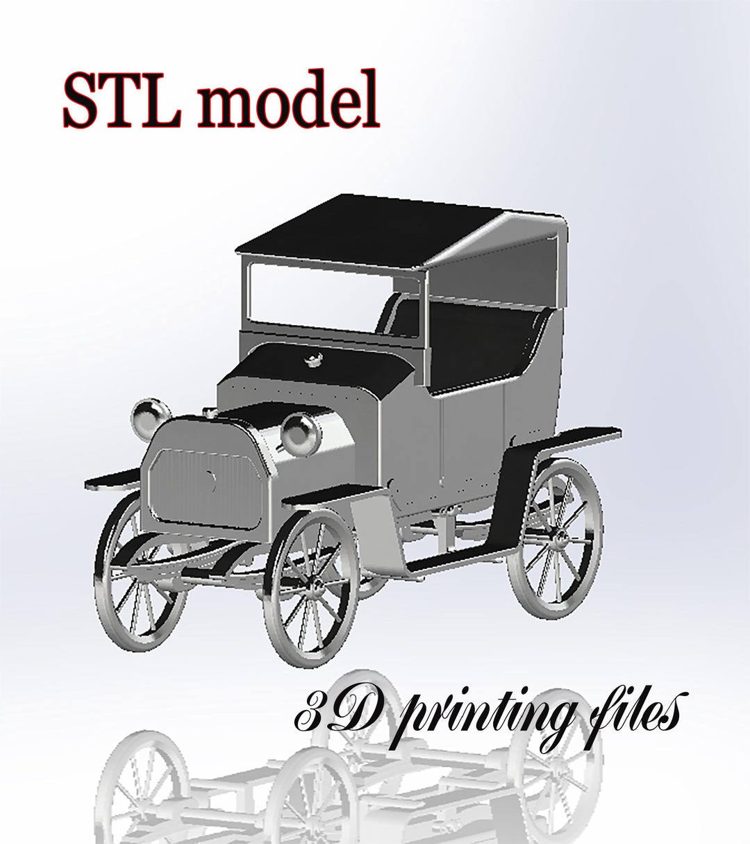 STL Models 3d Print, Stl File 3d Printing Le Zebre French Retro Car STL ...