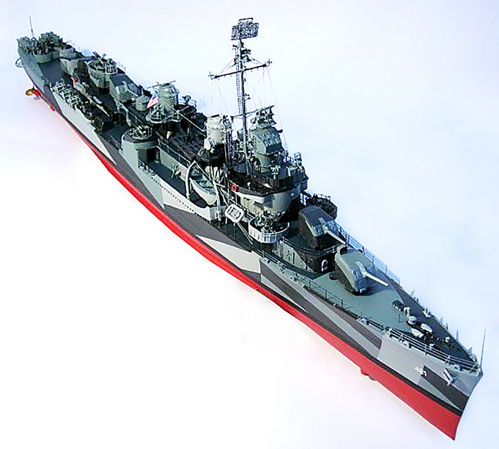 Model Ship Kit Paper Model Warships Papercraft 3d Ship Paper Model ...
