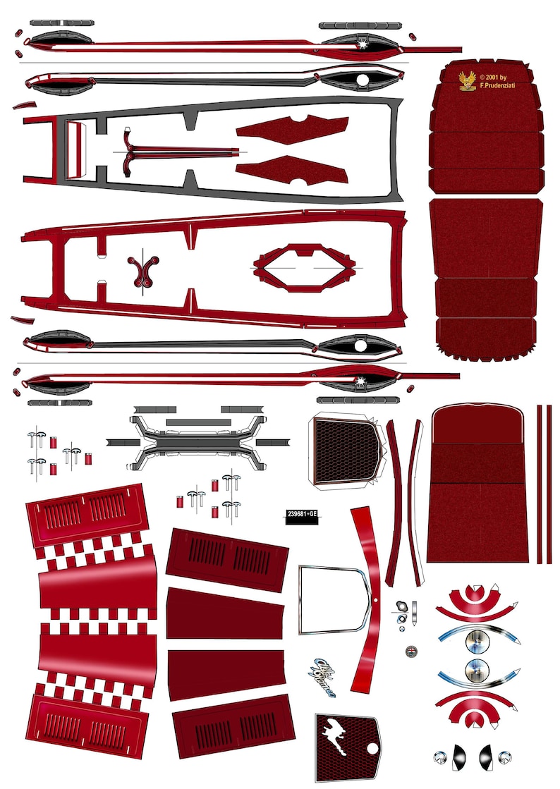 Paper Model Kit DIY Kit Car Papercraft 3d DIY Kit Adults Car Model Kits ...