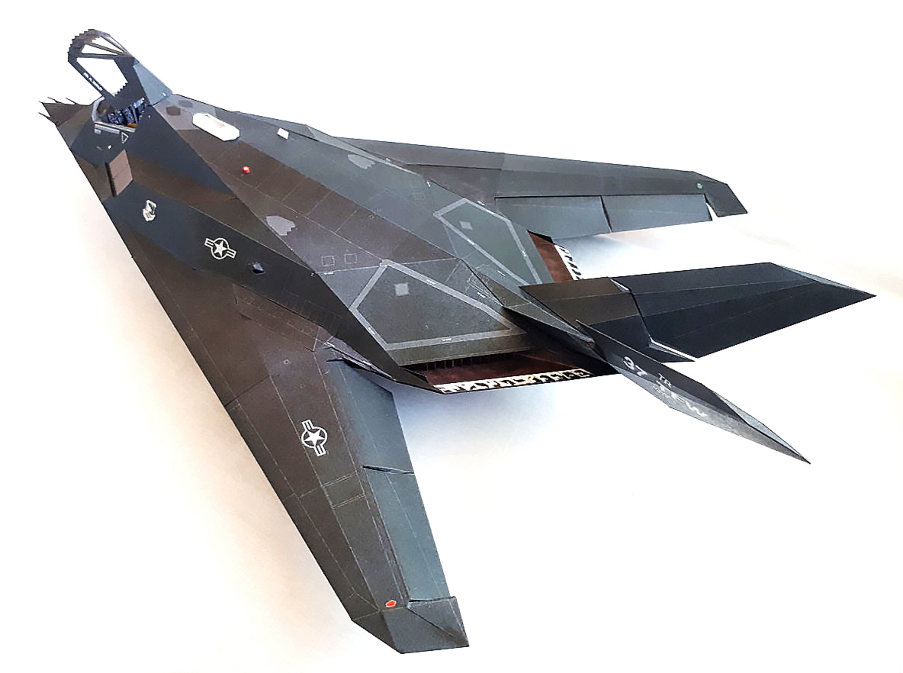 Paper Model Airplan F-117A Nighthawk Paper Model Kit: 3D Papercraft ...