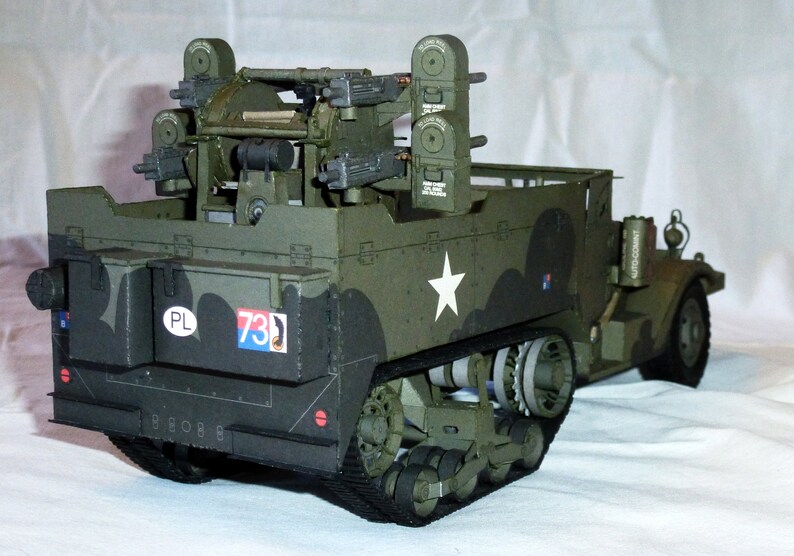 Paper Model Kit Papercraft 3d Paper Model Car Military Vehicle Car ...