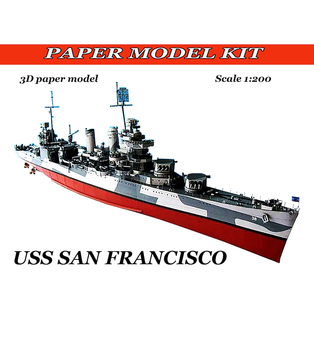 Model Ship Kit Paper Models Warships Papercraft 3d Ship Paper Model ...