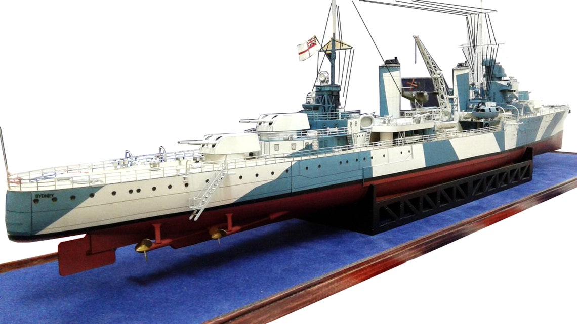 Model Ship Kit Paper Model Warships Papercraft 3d Ship Paper Model ...