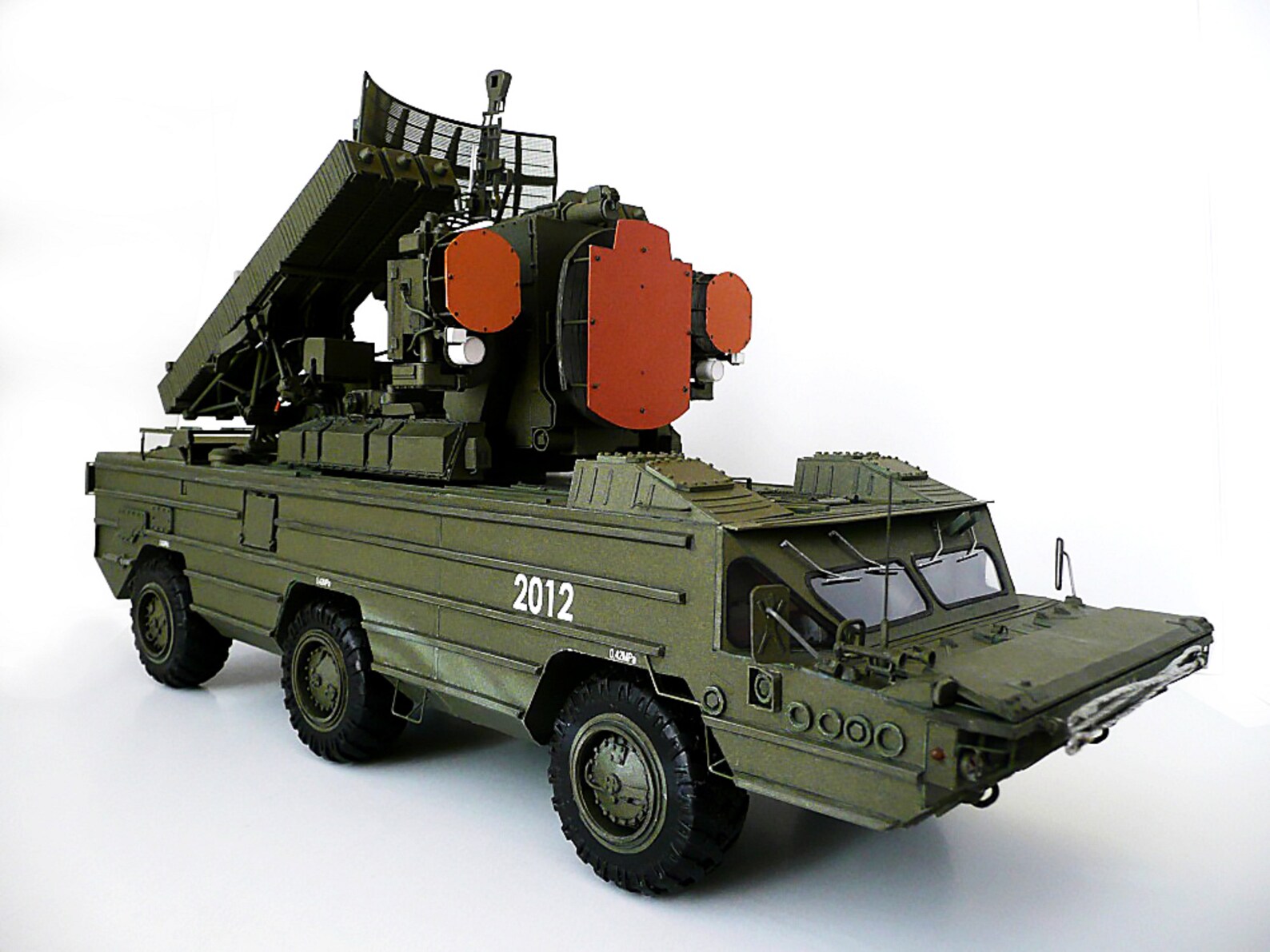 Paper Model Kit Papercraft 3d Model Kit for Adults Model Car Kit SA-8 ...