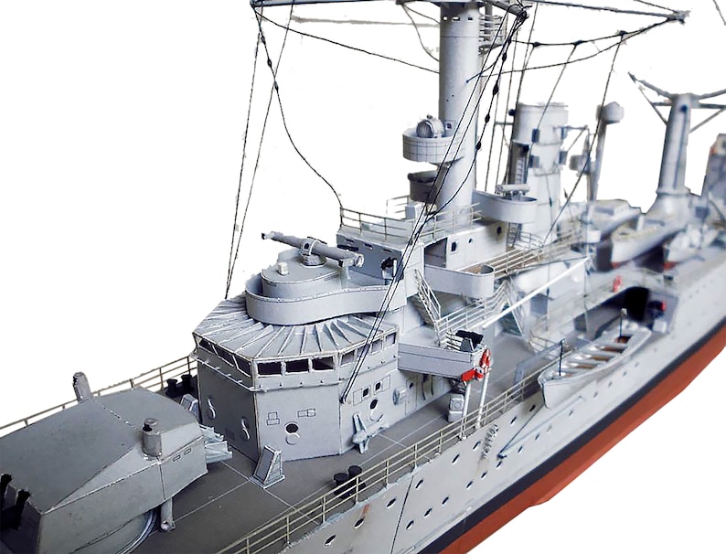 Model Ship Kit Paper Model Warships Papercraft 3d Ship Paper Model ...