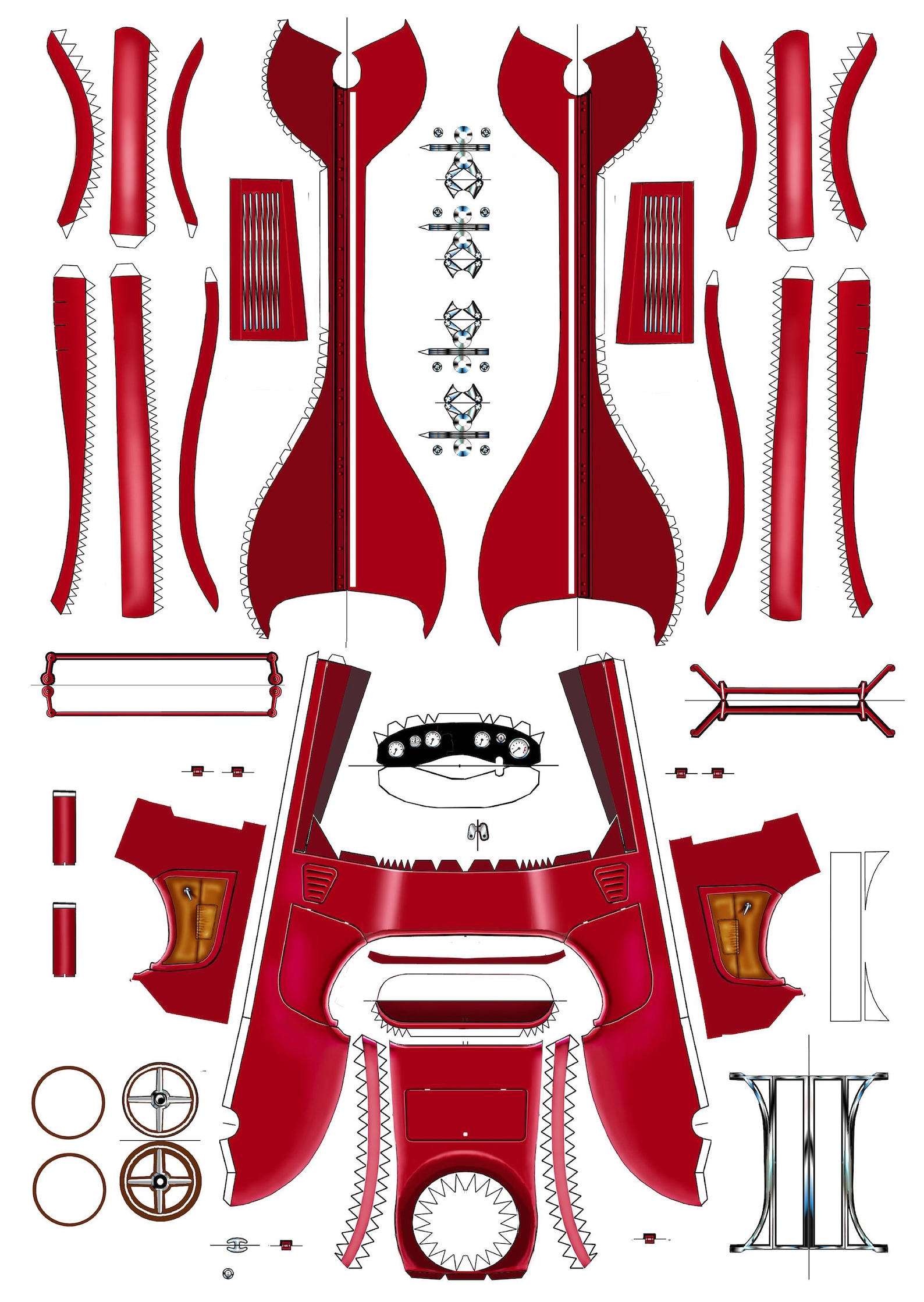 Paper Model Kit DIY Kit Car Papercraft 3d DIY Kit Adults Car Model Kits ...