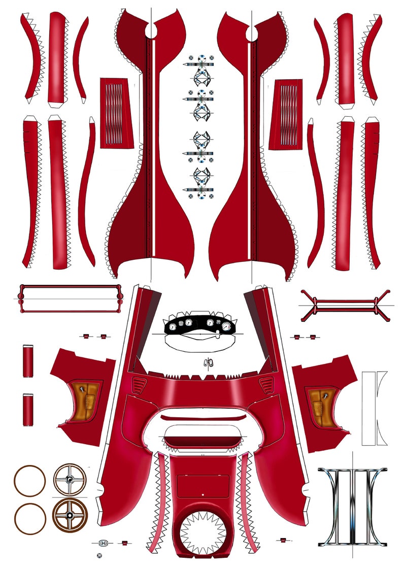 Paper Model Kit DIY Kit Car Papercraft 3d DIY Kit Adults Car Model Kits ...