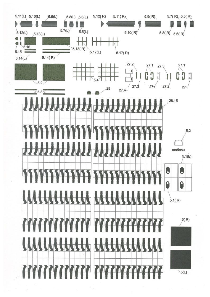 Paper Model Kit Papercraft 3D Paper Model Plans Printable File Diy How ...