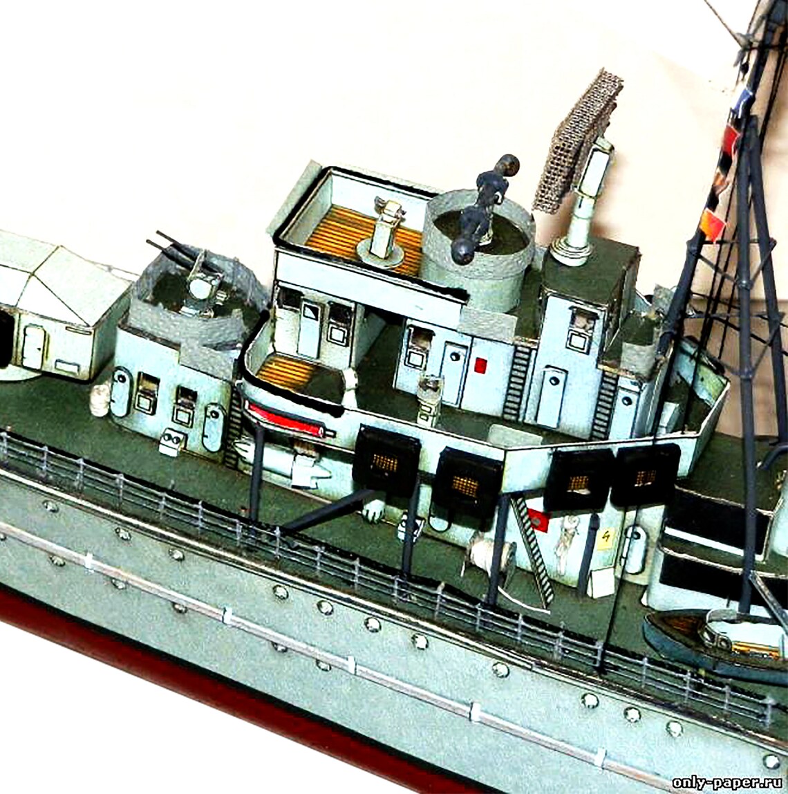 Paper Model Warships Papercraft 3d Ship Model Kit Battleship Paper Ship ...