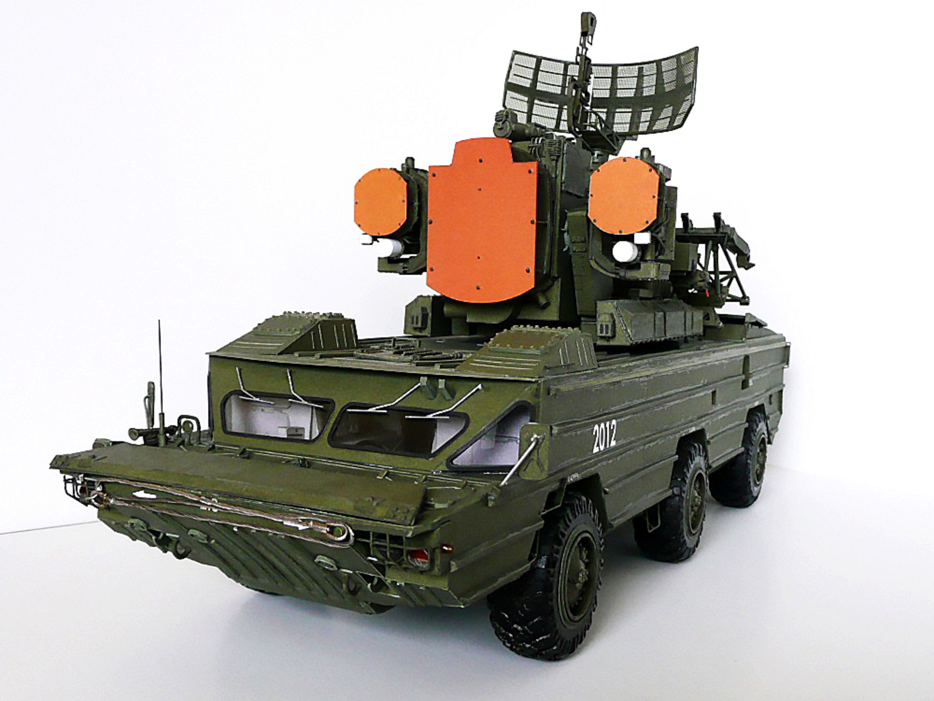 Paper Model Kit Papercraft 3d Model Kit for Adults Model Car Kit SA-8 ...