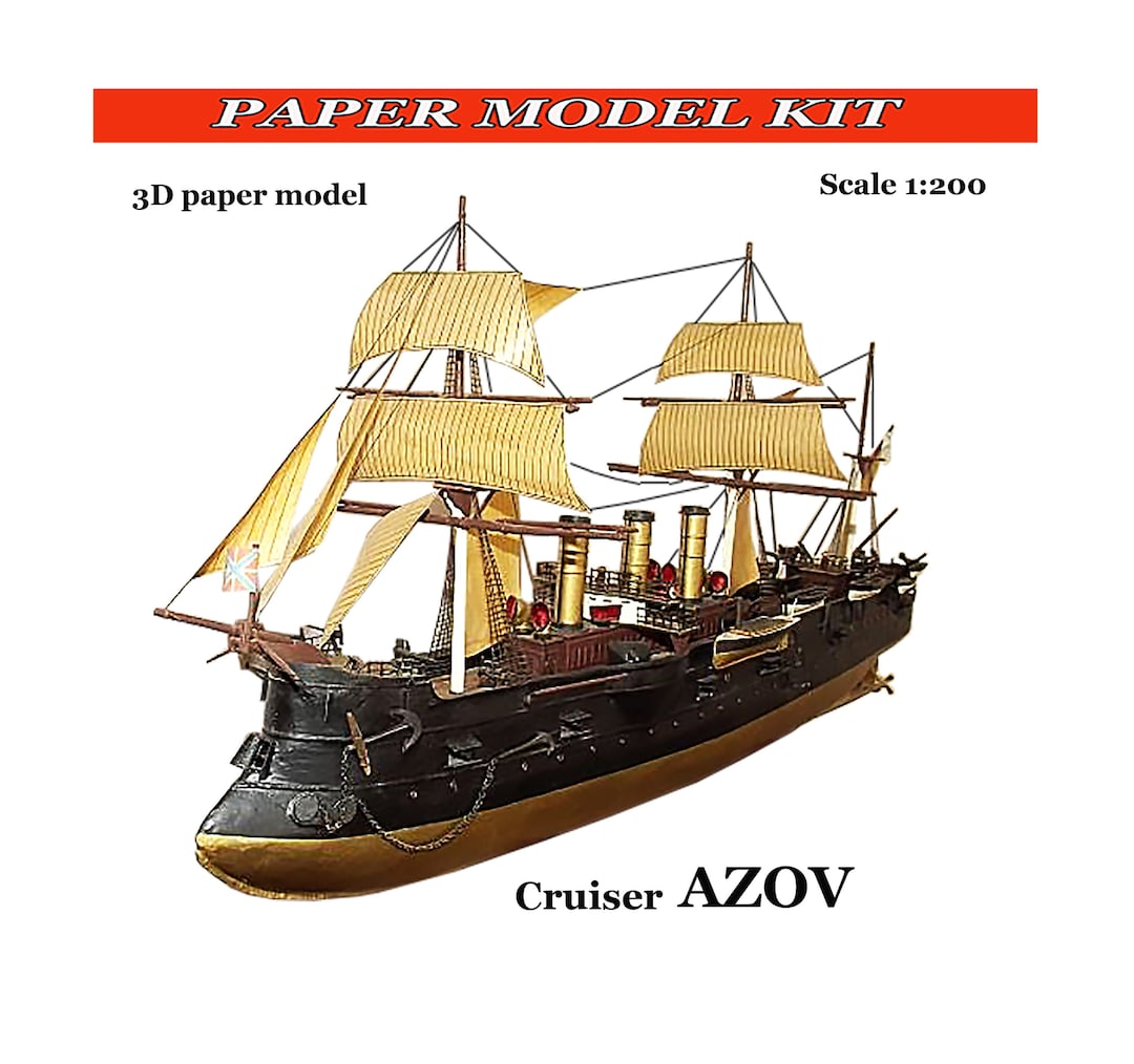 Model Ship Kit Paper Model Warships Papercraft 3d Ship Paper Model ...