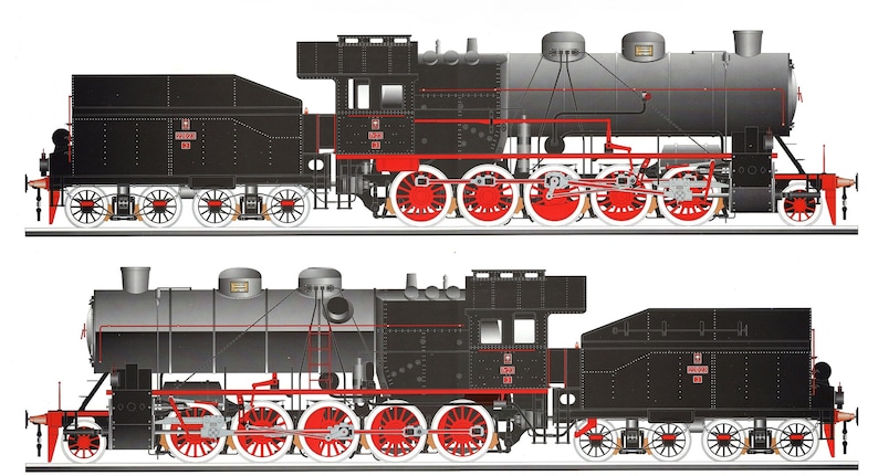 Train Model Kit Paper Model Train Papercraft 3D Printable Diy How to ...