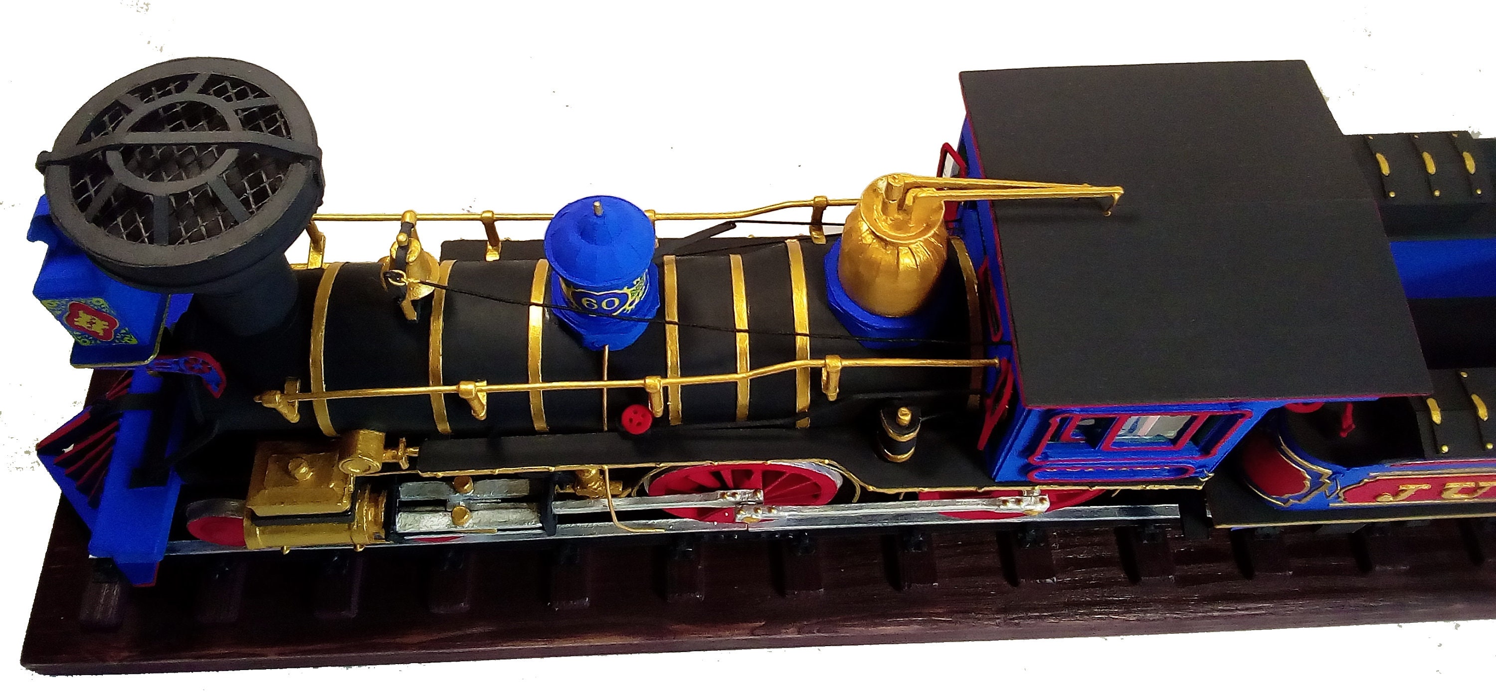 Train Model Kit Paper Model Train Papercraft 3D Central Pacific Jupiter ...