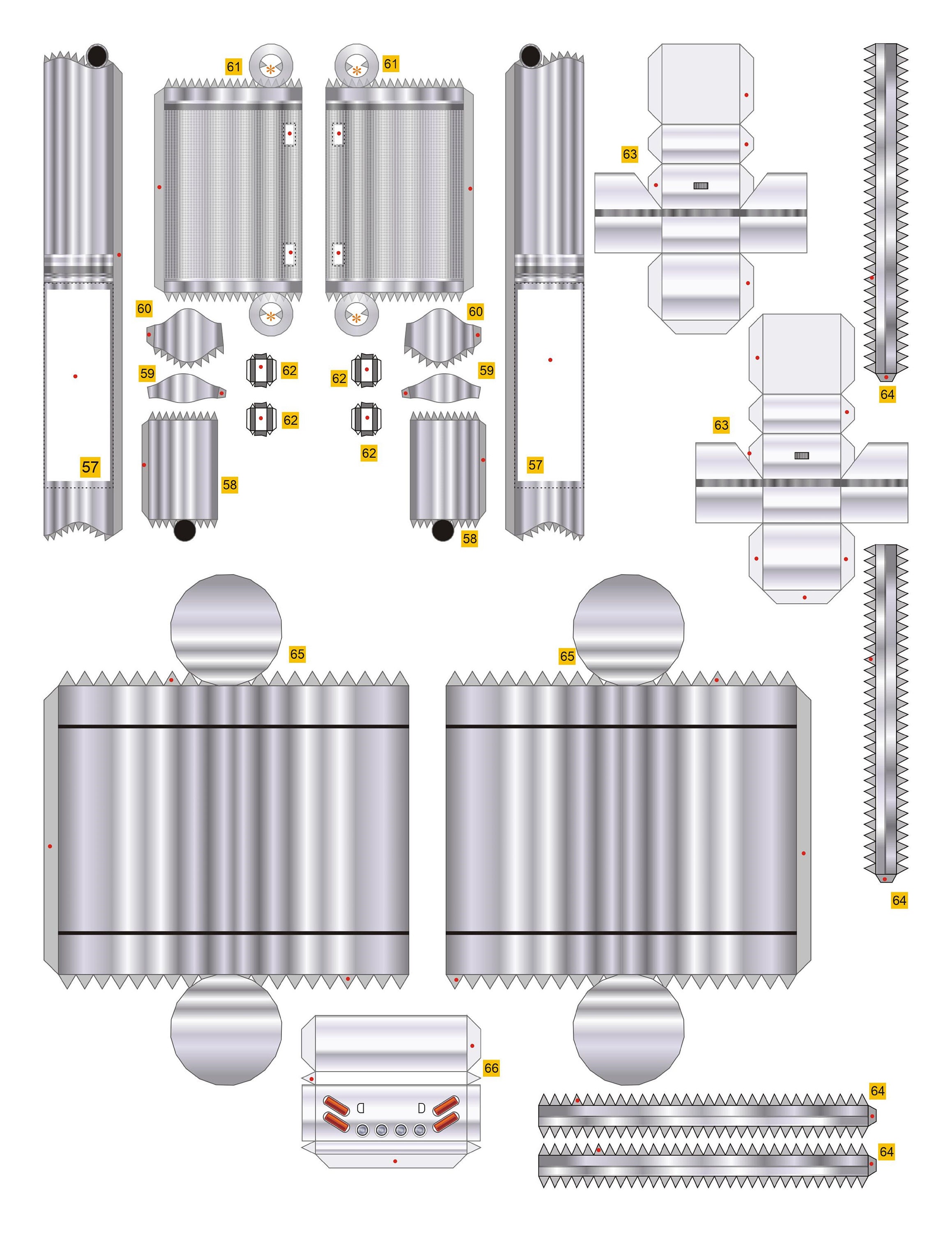 Truck Model Kit Paper Model Kit Peterbilt 379 Papercraft 3D Printable ...