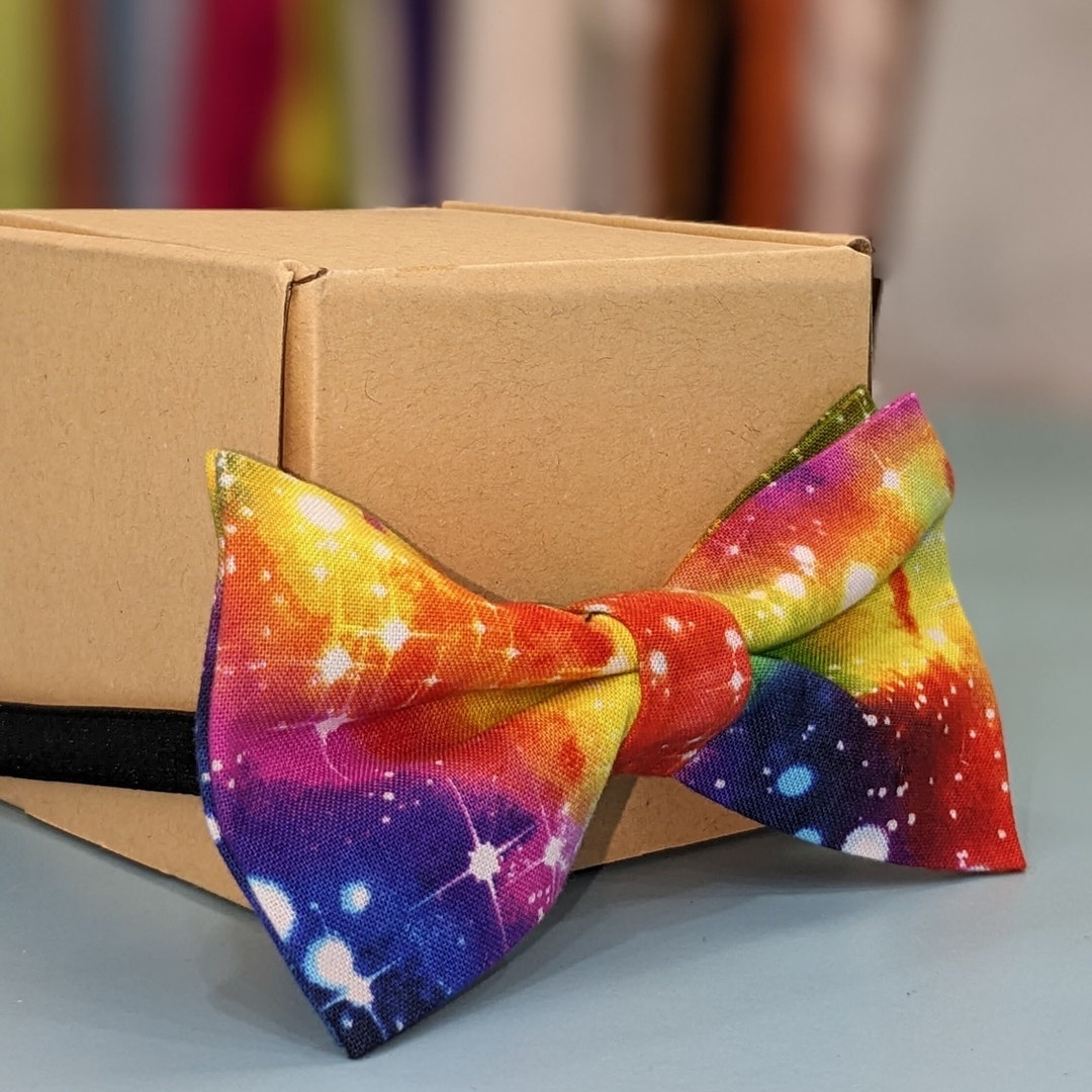 Effervescent Sparkle Bow Tie Cotton Bow Ties. Handmade Fun Colours ...