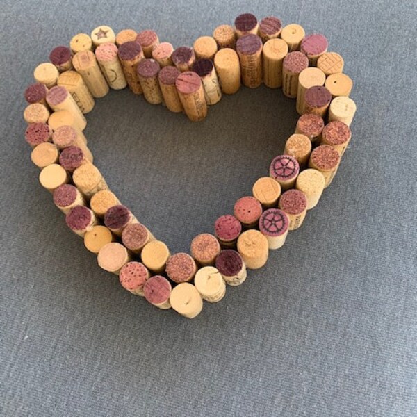 Wine Cork Heart - Etsy