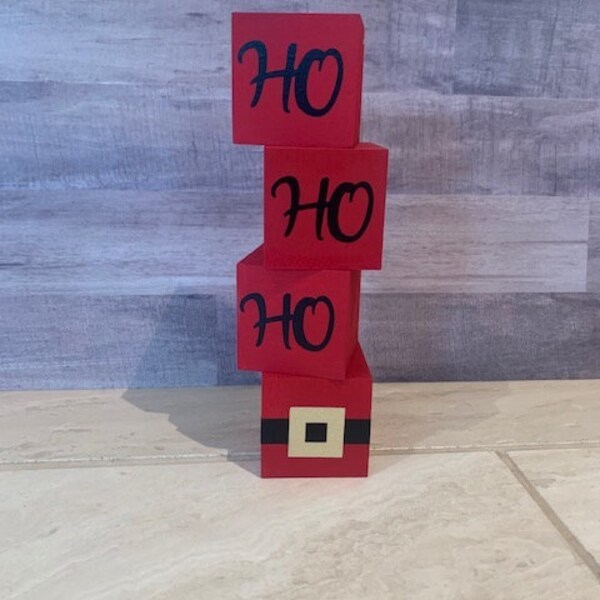 Wood Block Santa - Etsy