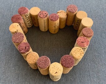 Wine Cork Heart | Etsy