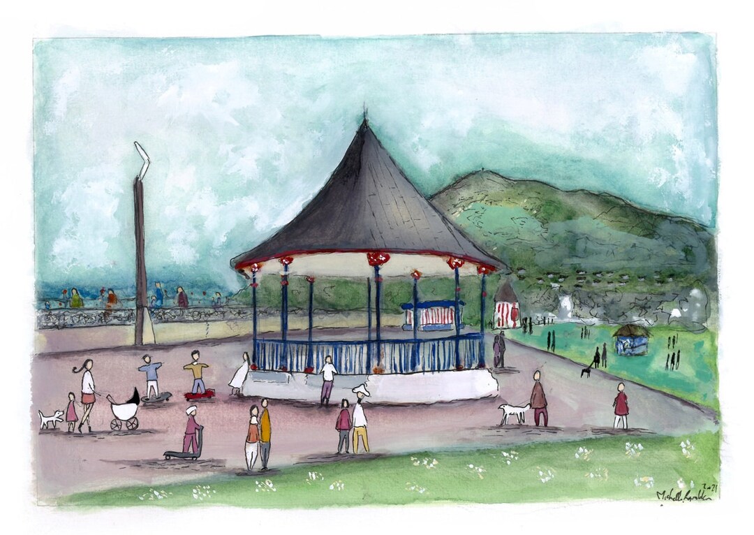 Bray Bandstand Wicklow Art - Etsy
