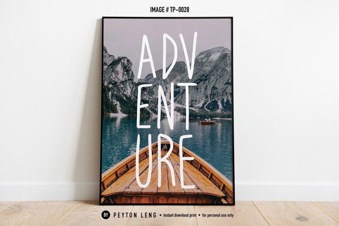 Adventure Wall Art, Printable Poster, Living Room Prints, Adventure ...
