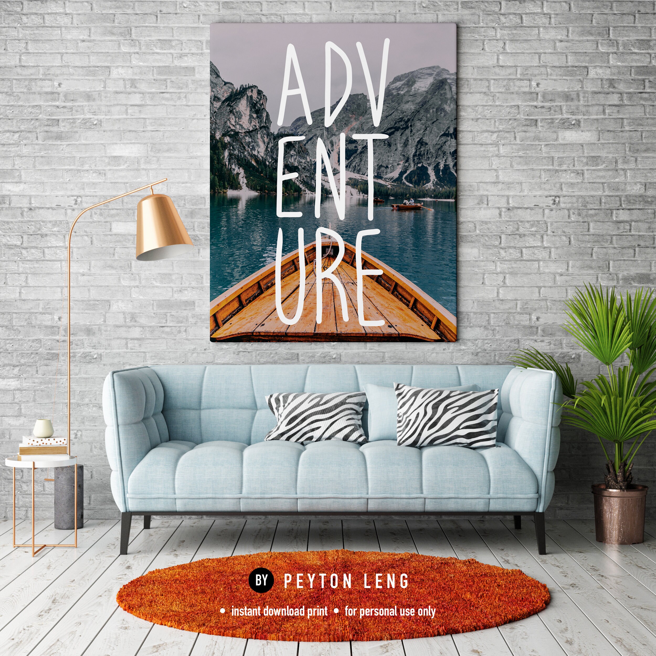 Adventure Wall Art, Printable Poster, Living Room Prints, Adventure ...