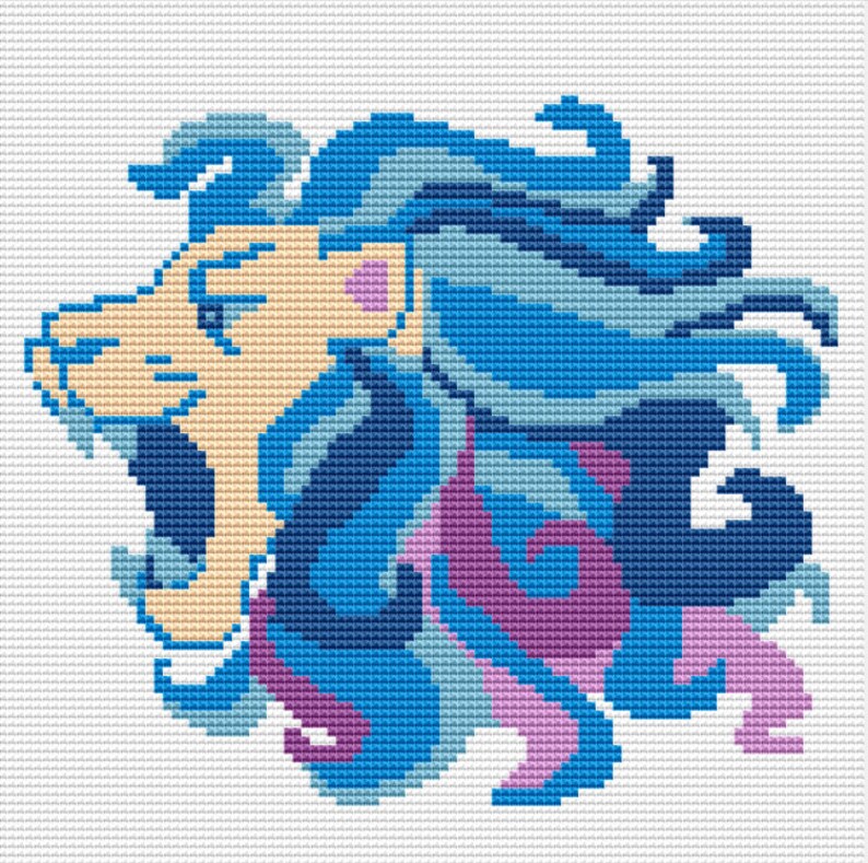 Leo Modern Cross Stitch Pattern- Zodiac- Star Sign- Instant Pdf ...